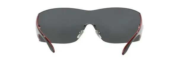 Versace Shield Frame Sunglasses With Logo
