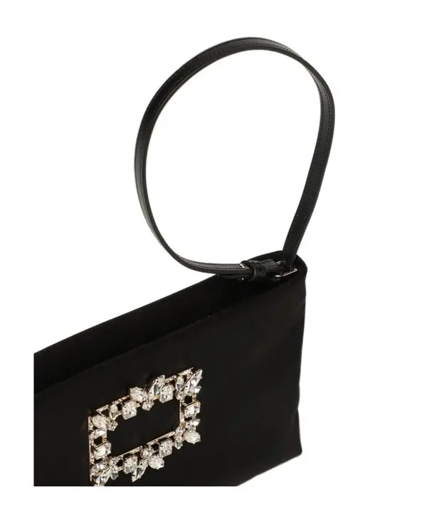 ROGER VIVIER Night Lily Broche Vivier Buckle Mini Bag
