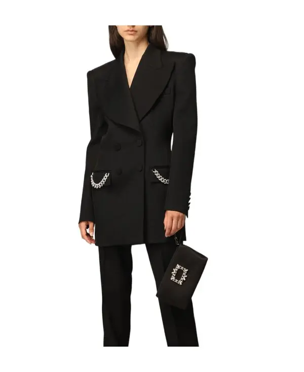 ROGER VIVIER Night Lily Broche Vivier Buckle Mini Bag
