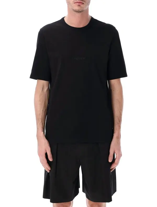 Saint Laurent Logo Embroidered Crewnek T-shirt