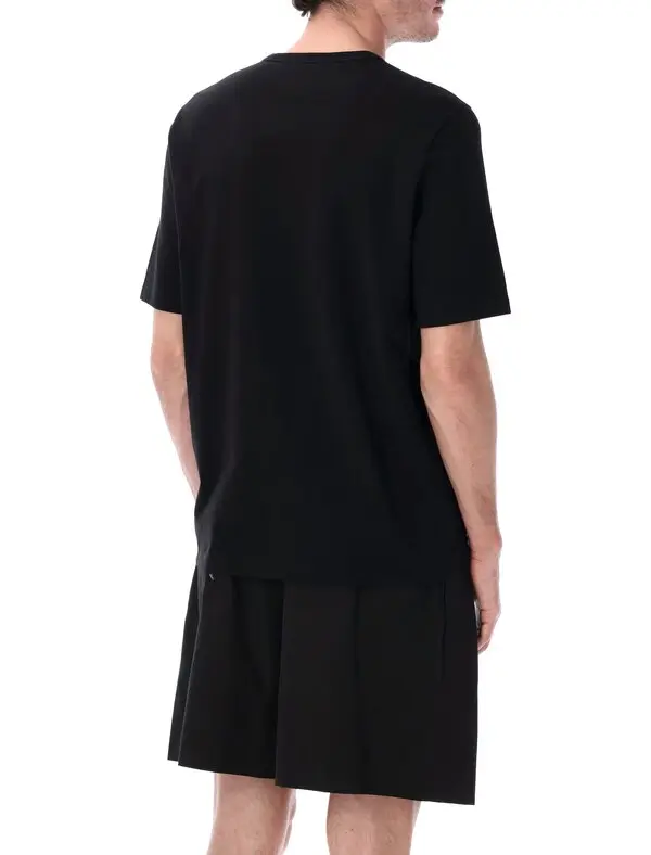 Saint Laurent Logo Embroidered Crewnek T-shirt