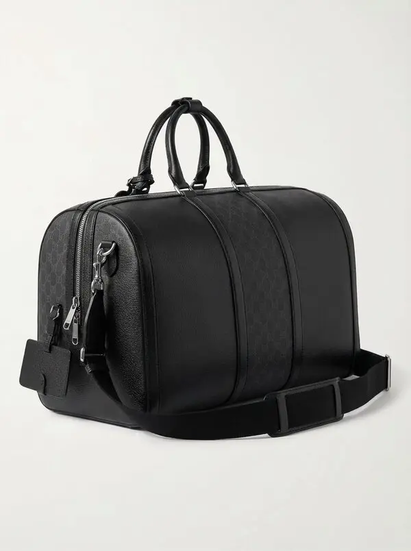 Gucci Gg Supreme Large Duffle Bag - Black