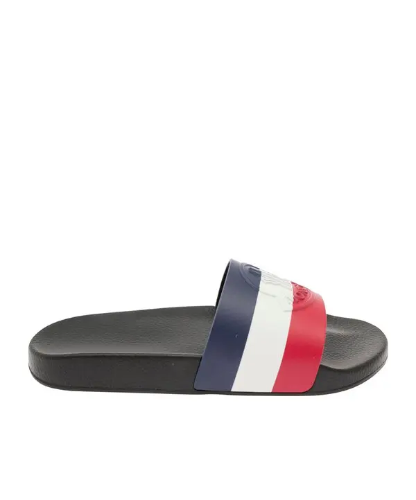 Moncler Logo Embossed Slides - No