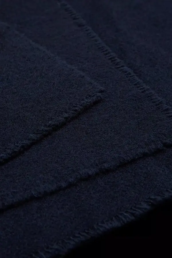 Moncler Hooded Cape With Asymmetric Hem