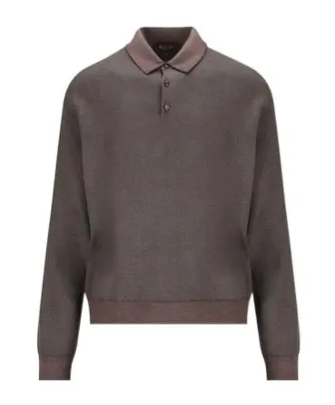 Loro Piana Long-sleeved Buttoned Polo Shirt