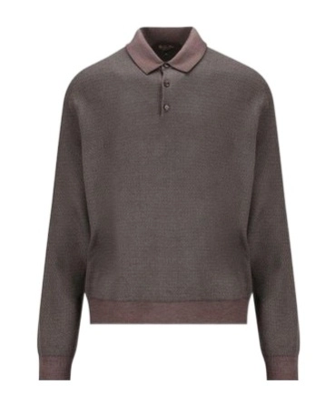 Loro Piana Long-sleeved Buttoned Polo Shirt - No