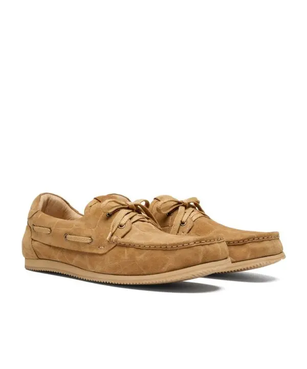 Jacquemus Batto Boat Shoes - Camel