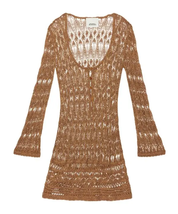 Isabel Marant Étoile Pia Crochet Dress - Gold