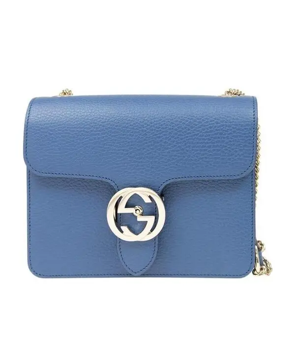 Gucci Chain Shoulder Bag - Blue