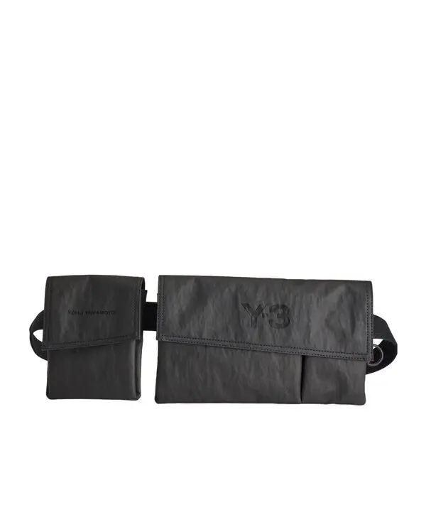 Y3 Sling Bag With Magnetic Flap Cargo Pocket - Black