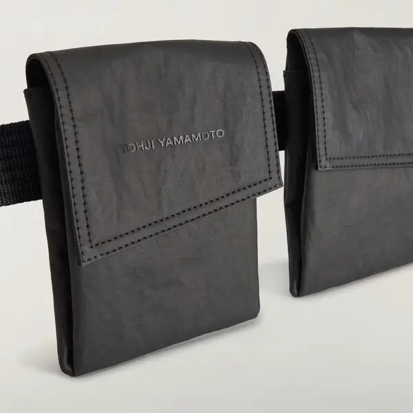 Y3 Sling Bag With Magnetic Flap Cargo Pocket - Black