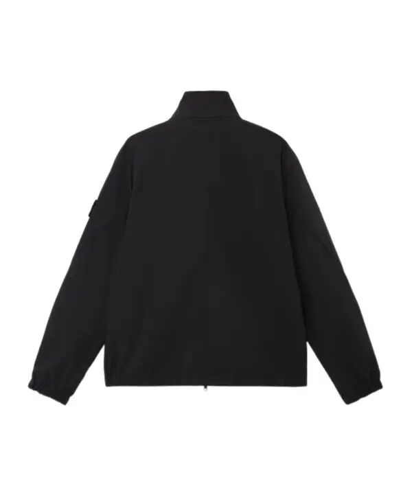 Stone Island High Neck Zip-up Jacket - Black