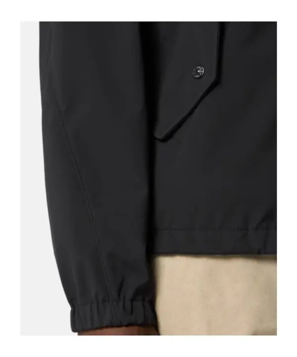 Stone Island High Neck Zip-up Jacket - Black