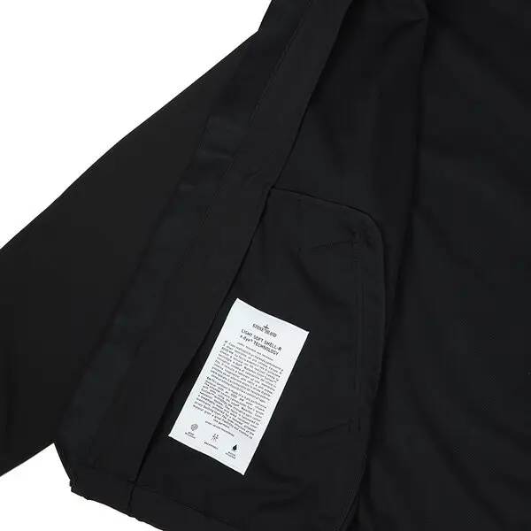 Stone Island High Neck Zip-up Jacket - Black