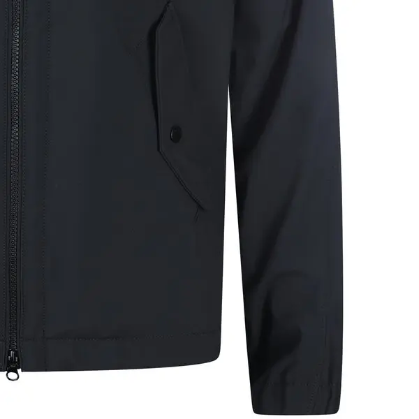 Stone Island High Neck Zip-up Jacket - Black