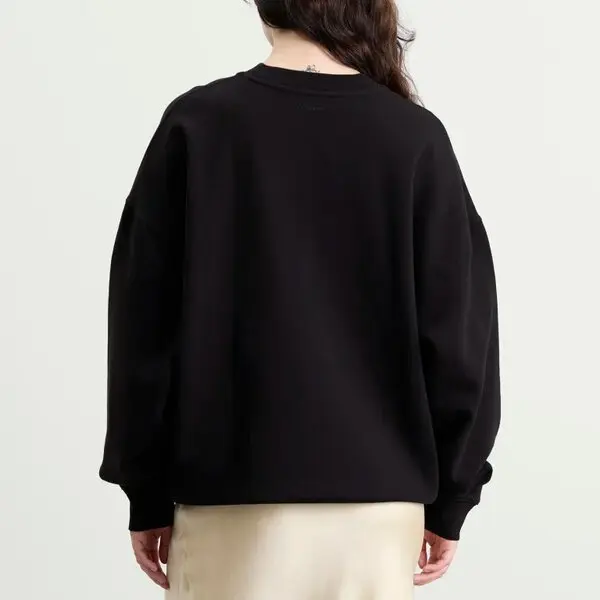 ANINE BING Miles Logo Patch Crewneck Sweatshirt