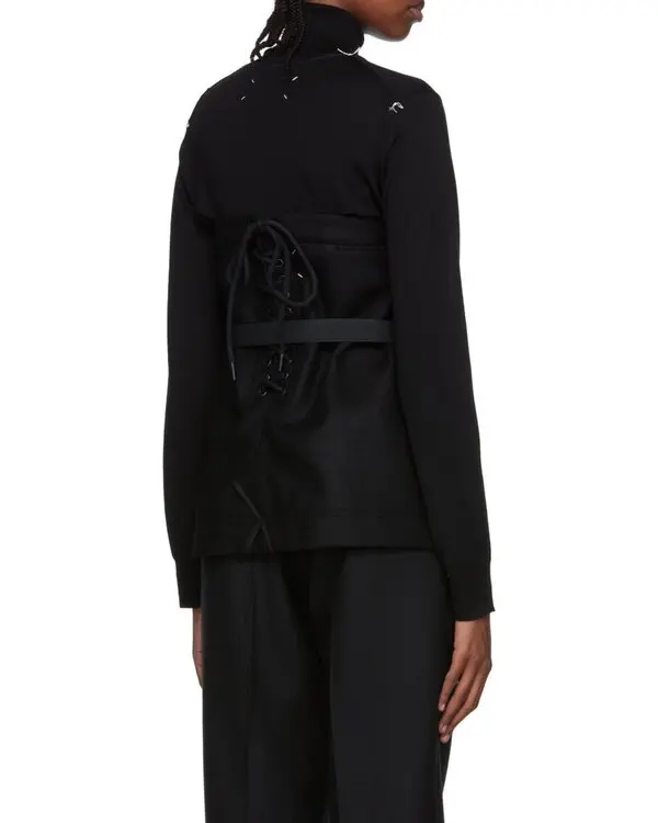 MAISON MARGIELA Wool Corset With Lace-up Back