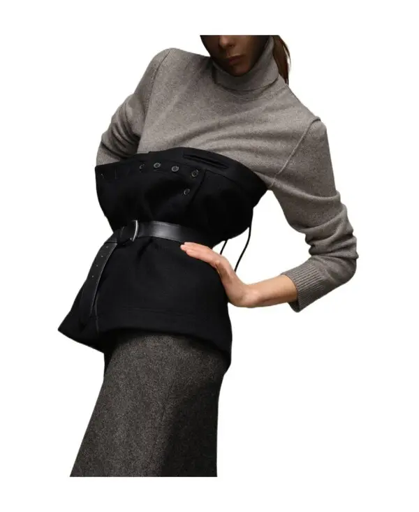 MAISON MARGIELA Wool Corset With Lace-up Back