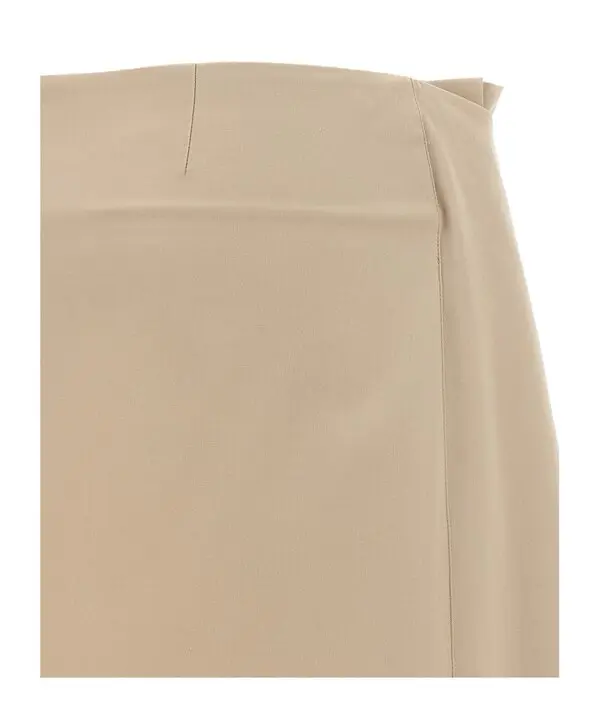 Loewe Drawstring Mini Skirt - Nude