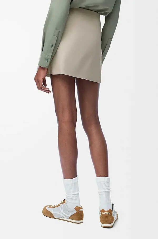 Loewe Drawstring Mini Skirt - Nude