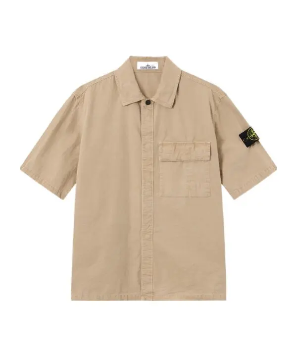Stone Island Short Sleeve Logo Patch Shirt