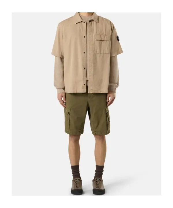 Stone Island Short Sleeve Logo Patch Shirt