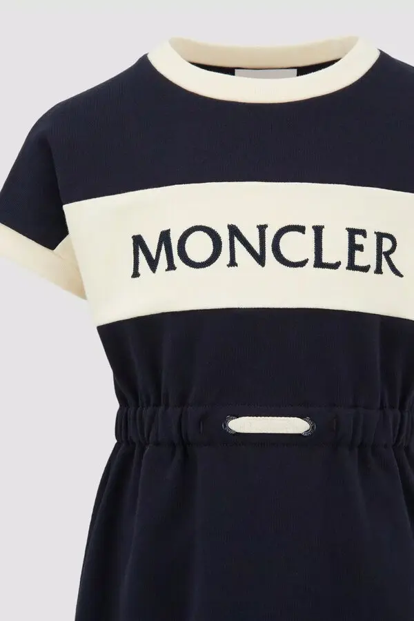 Moncler Striped Logo Dress