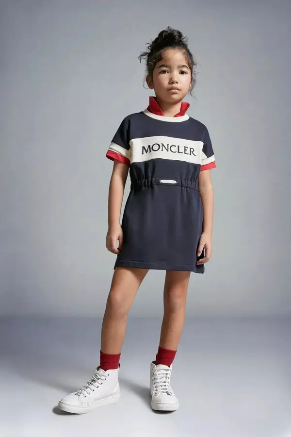 Moncler Striped Logo Dress