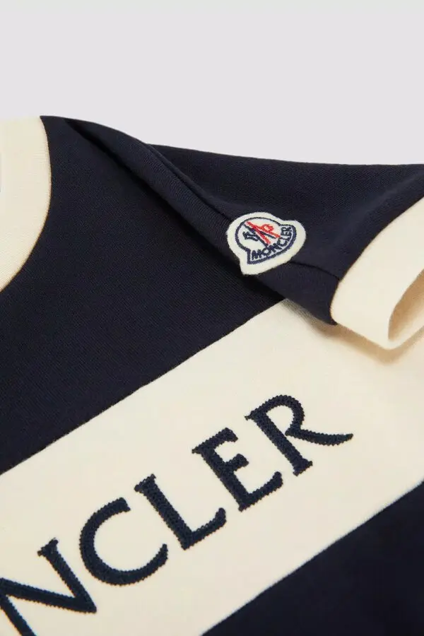 Moncler Striped Logo Dress