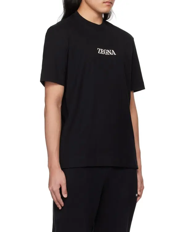 Zegna Logo-printed Crewneck T-shirt
