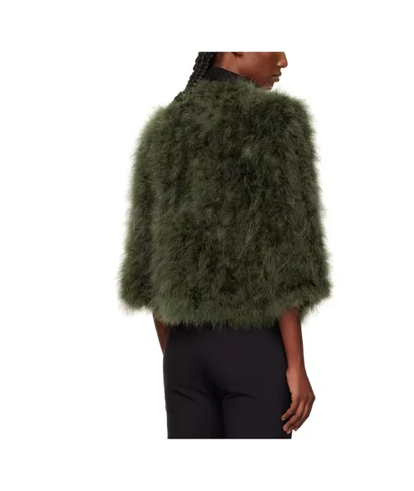 YVES SALOMON Feather Jacket - Green