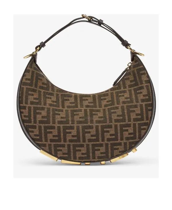 Fendi Graphic Ff Jacquard Small Hobo Bag