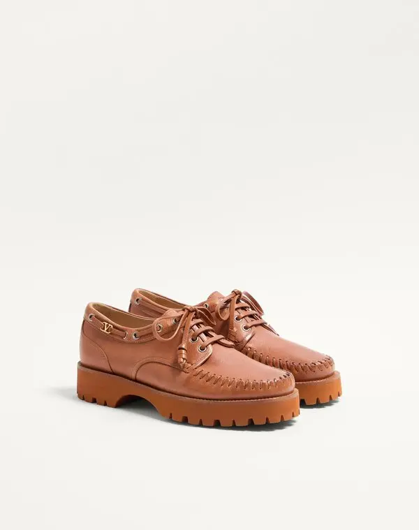 Valentino Garavani Lug Sole Loafers With Vlogo Detail