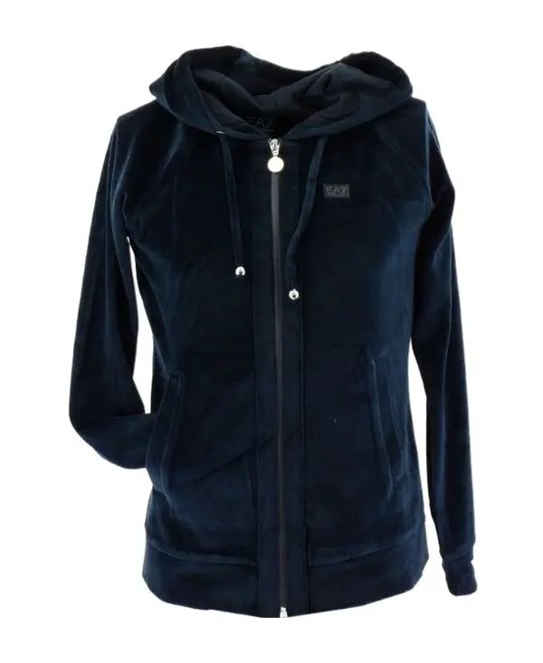 EA7 Logo Hooded Casual Coat