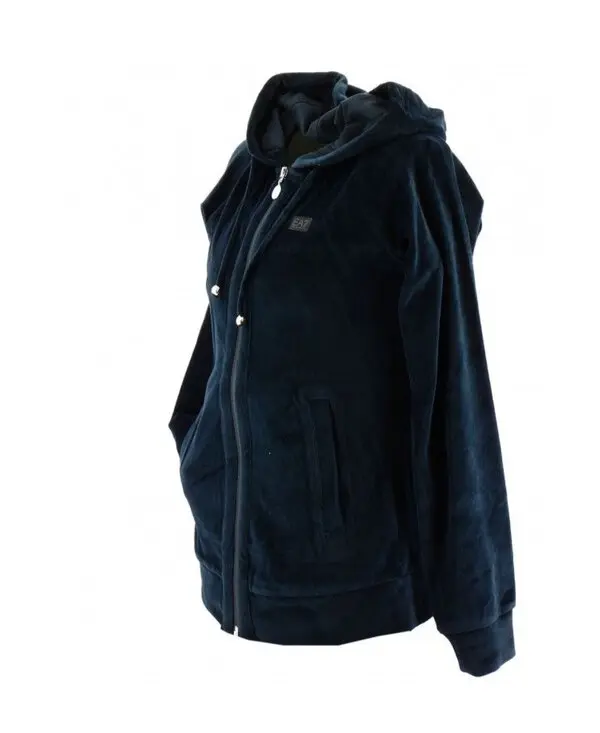 EA7 Logo Hooded Casual Coat