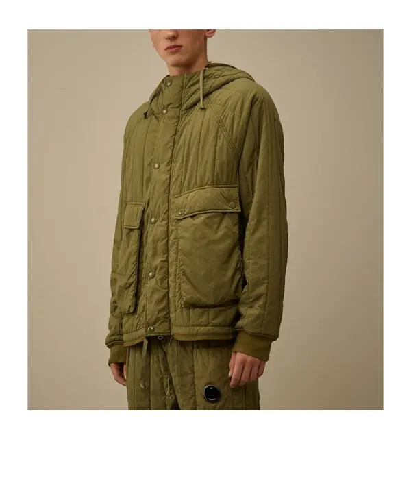 C.P. COMPANY Hooded Quilted Jacket