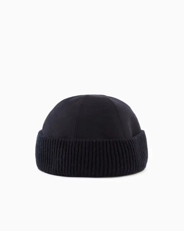 Giorgio Armani Ribbed Hem Beanie