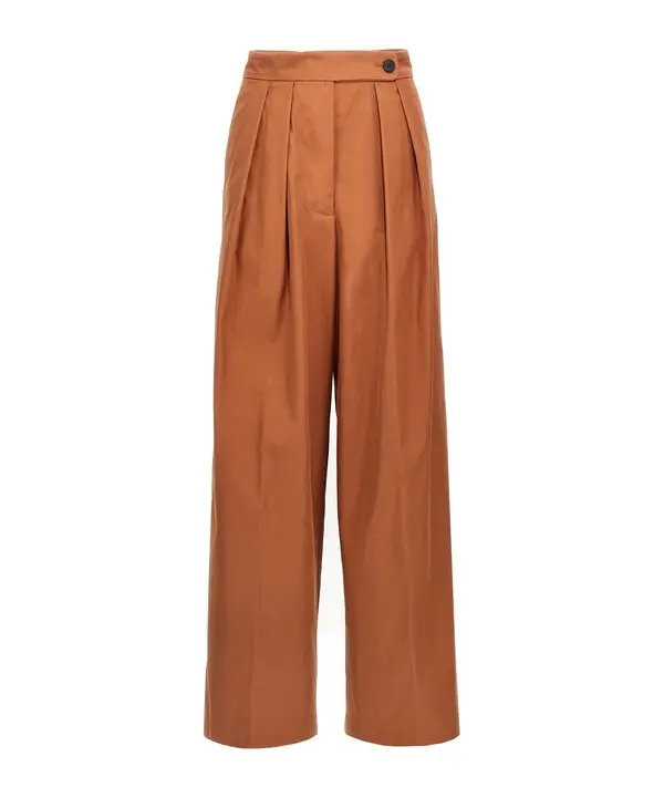 Dries Van Noten Pamplona Cotton Pants - Brown