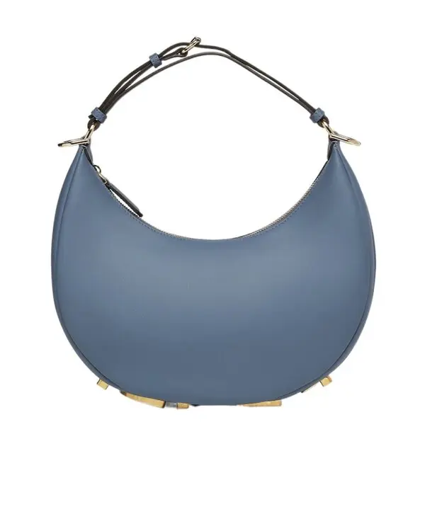 Fendi Graphic Zipped Shoulder Bag - Blue