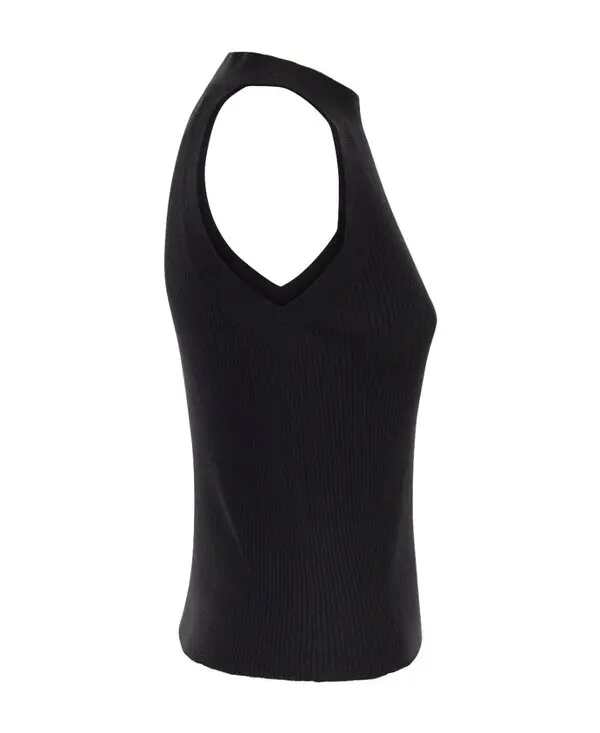 Brunello Cucinelli Ribbed Mock Neck Knit Vest