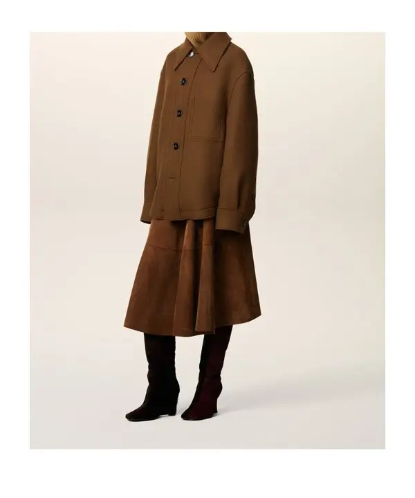 AMI Paris Buttoned Jacket - Hazelnut Color