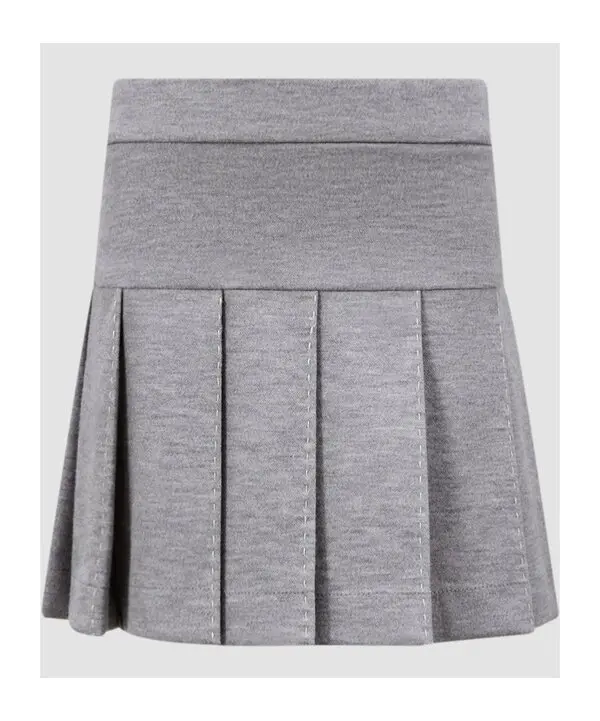 Moncler Logo Patch Pleated Skirt