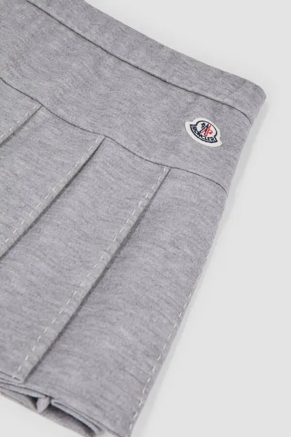 Moncler Logo Patch Pleated Skirt