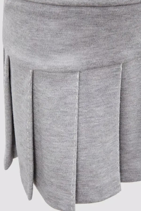 Moncler Logo Patch Pleated Skirt