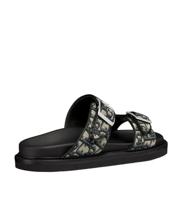 Dior Aqua Sandals With Oblique Jacquard - Beige/black