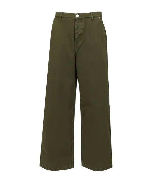 Ami Wide Leg Jeans - Green