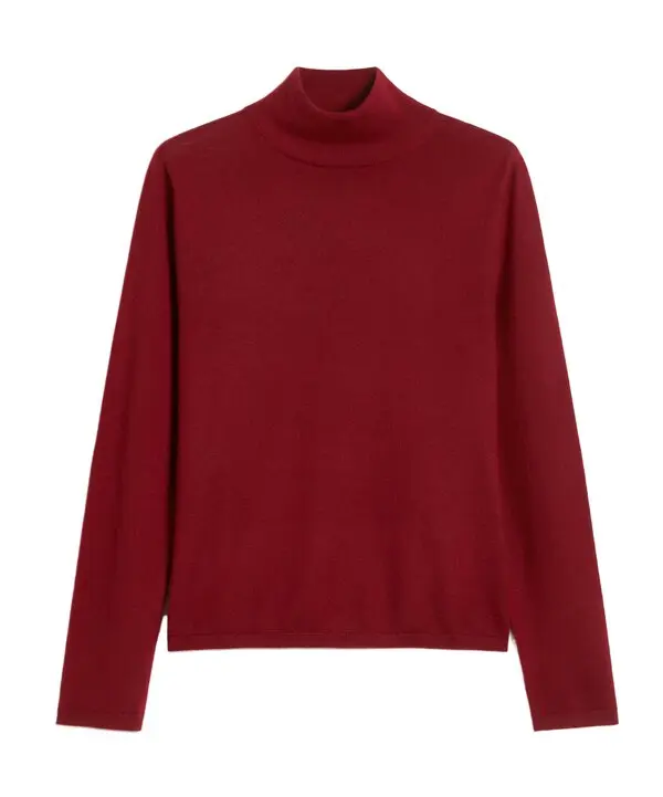Max Mara Meana Turtleneck Knitted Jumper - Raspberry Color