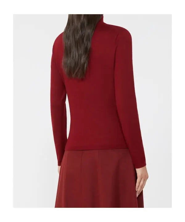Max Mara Meana Turtleneck Knitted Jumper - Raspberry Color