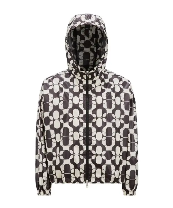 Moncler Graphic Print Zip-up Hooded Jacket