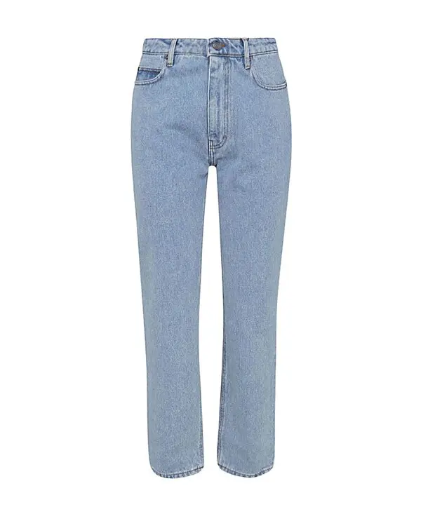 Ami Logo Patch Straight Leg Jeans